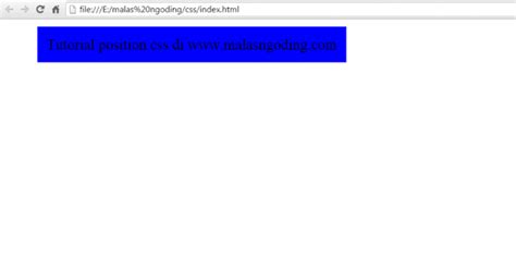 Belajar CSS Part 8 Belajar CSS Mengenal Position CSS