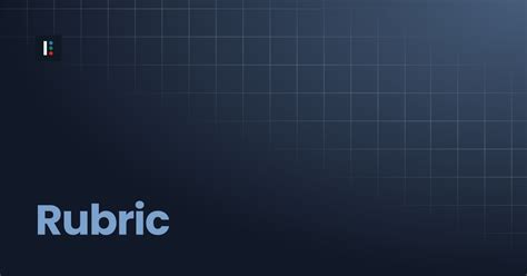 Rubric Instructure Developer Documentation Portal