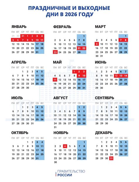 Как отдыхаем в 2026 году — производственный календарь
