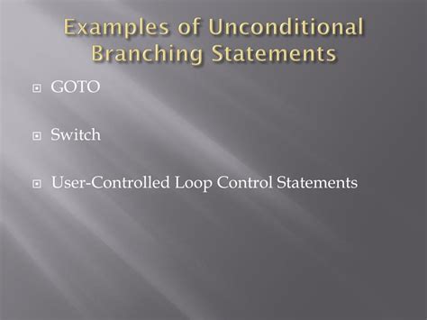 Ppt Statement Level Control Structures Powerpoint Presentation Free Download Id1890614