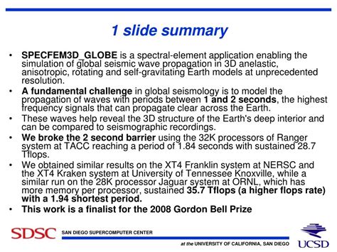 Ppt High Frequency Simulations Of Global Seismic Wave Propagation Powerpoint Presentation Id