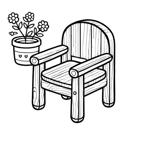 Desenhos De Cadeira Para Colorir Imprimir E Pintar Coloringlib