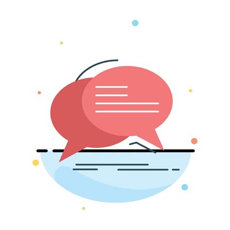 Bubble Chat Communication Speech Talk Flat Color Icon Vector 15466112 Vector Art At Vecteezy