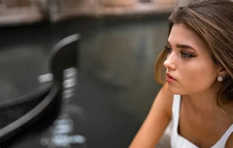 Wallpaper Look Water Girl Venice Marco Squassina Fiorenza For