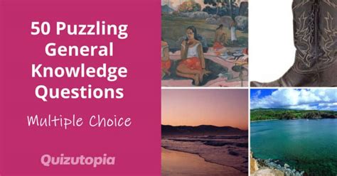 30 Random General Knowledge Questions With Answers For Adults Multiple Choice Quizutopia