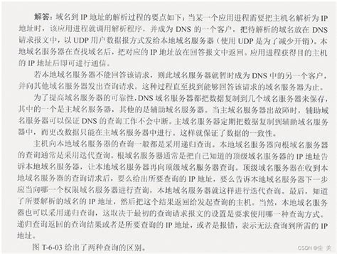 计算机网络题库 第六章应用层 设想有一天整个互联网的dns系统都瘫痪了 csdn博客