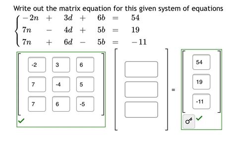 Solved Write Out The Matrix Equation For This Given System Chegg Com