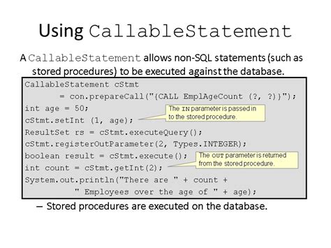 Lesson 13 Building Database Applications With Jdbc Objectives