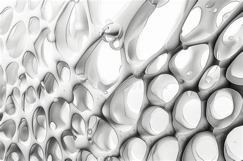 Abstract Microscopic Cellular Structure Network And Connection Organic Background 3d