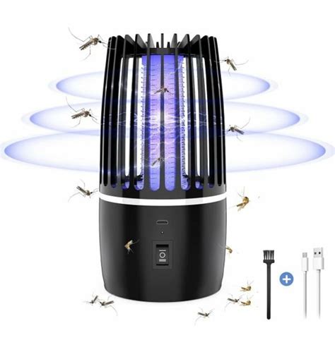 독일 곤충 킬러 모기 트랩 4000mah 전기 Usb 충전식 램프 플라이 보호 뒷마당을위한 실내 옥외 해충 티몬