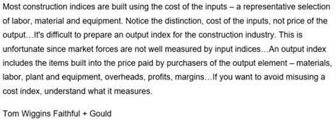 Construction Inflation LINKS Construction Analytics