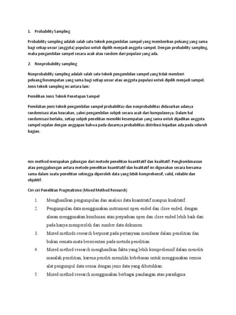 Probability Sampling Pdf Probability Sampling Pdf