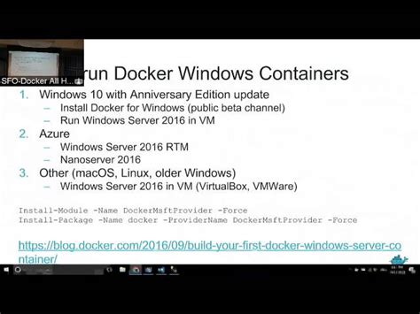 Free Video Native Docker On Windows Server 2016 And Windows 10 From