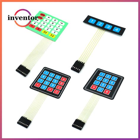 14 34 44 45 Matrix Arraymatrix Keyboard 16 Key Membrane Switch