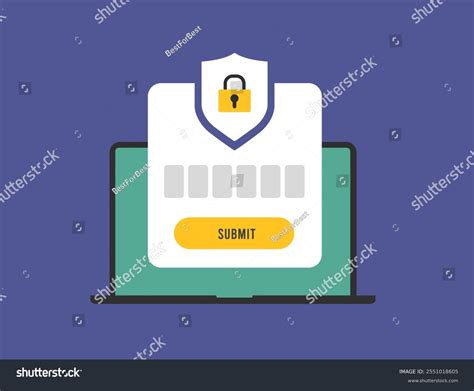 Two Factor Authentication 2fa Secure Login Verification Stock Vector