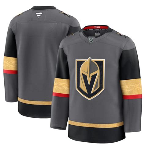 Mens Vegas Golden Knights Blank Grey 2024 25 Alternate Stitched Hockey