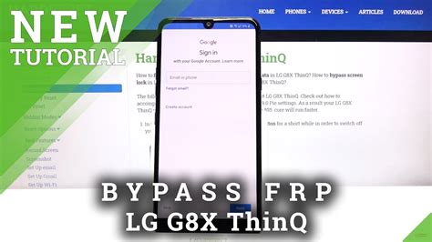 How To Unlock FRP In LG G X ThinQ Bypass Google Verification YouTube