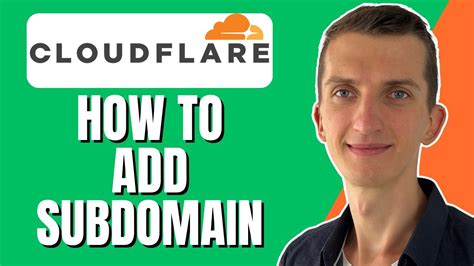 how to add subdomain on cloudflare 2024 youtube