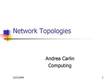 Network Topologies Presentation Free To View