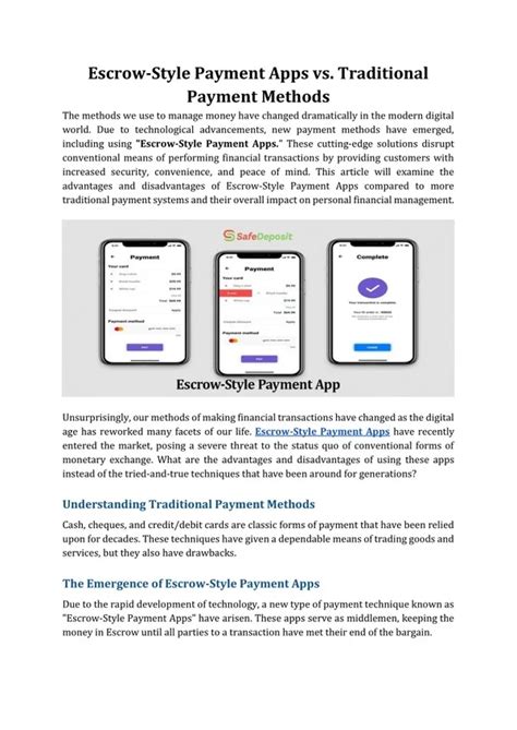 Ppt Escrow Style Payment Apps Vs Traditional Payment Methods Powerpoint Presentation Id12437237