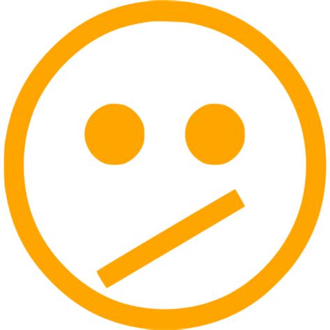Orange Emoticon 16 Icon Free Orange Emoticon Icons