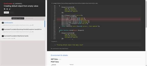 Php Creating Default Object From Empty Value In Laravel 58 Stack