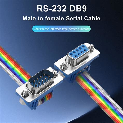 Getuscart Jsadzkjd Db9 Serial Extension Cable Rs232 Db9 Male To Female Straight Through Serial