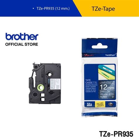 Genuine Brother Tze Pr White On Premium Silver Mm X Mtr Brother Premium Tapes At Rs