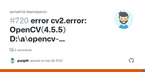 Error Cv2error Opencv455 Daopencv Pythonopencv Pythonopencvmodulescalib3dsrc