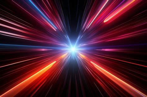 Premium Ai Image Hyperspace Warp Illumination