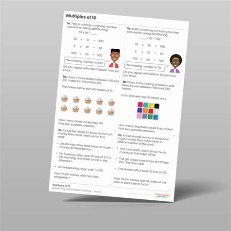 Free Multiples Of 10 Reasoning And Problem Solving Resource Classroom