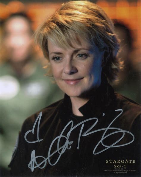 Stargate Sg1 Amanda Tapping As Samantha Carter Autographed 8x10
