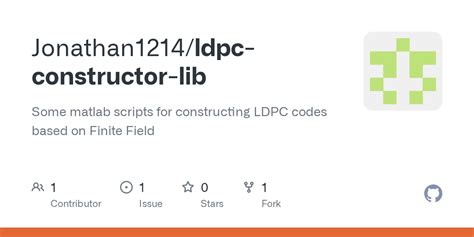 Github Jonathan1214 Ldpc Constructor Lib Some Matlab Scripts For Constructing Ldpc Codes