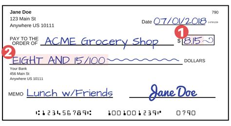 How To Write Dollars And Cents On A Check