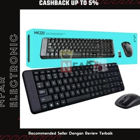 Jual Logitech Mk220 Wireless Combo Keyboard Dan Mouse Keyboard Office
