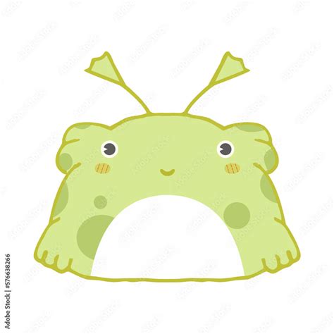Cute Tadpole Character Vector Illustration Cartoon Sticker Vector Art