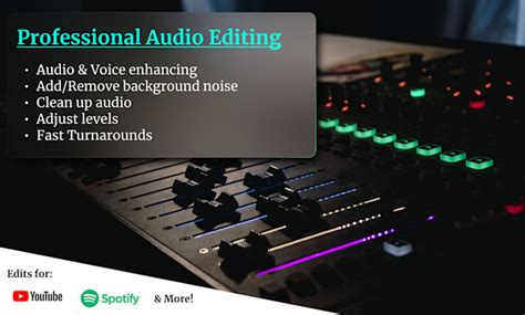 Clean Edit Cut And Fix Your Audio Files By Shoreside Trav Fiverr