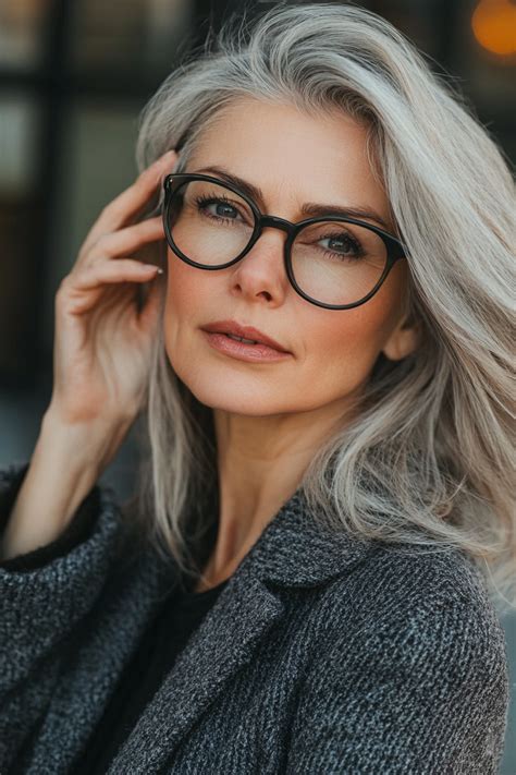 25 Stunning Colored Glasses For Gray Hair Fabbon