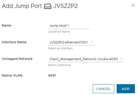 Configure A Jump Host Port Dell Networking Smartfabric Services Deployment With Vxrail 7 0 400