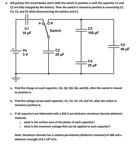 Solved 6 20 ﻿points ﻿the Circuit Below Starts With The