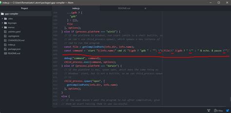 compiling · issue 160 · kriscross07 atom gpp compiler · github