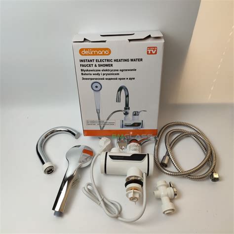 Миттєвий Проточний водонагрівач Delimano Rx 019 електричний з душем та кран нижнє підключення