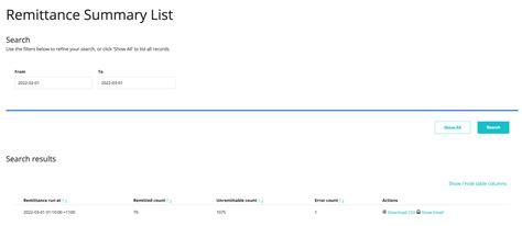 Historic Remittance Reports Marketplacer