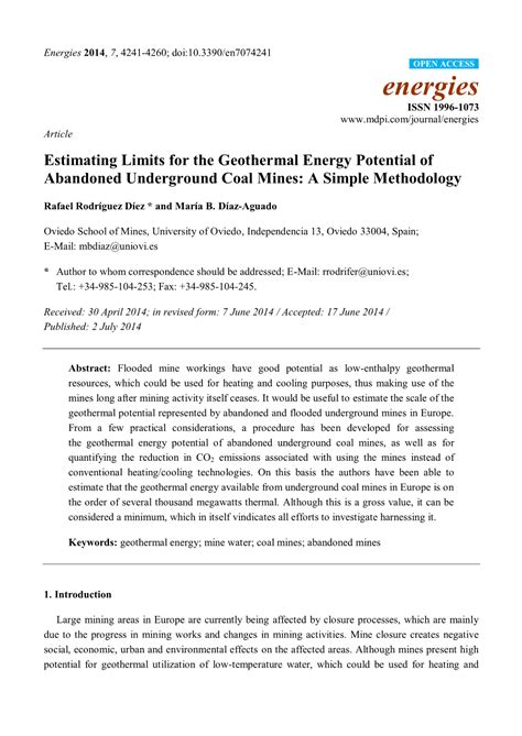 Estimating Limits For The Geothermal Energy Potential Of Abandoned