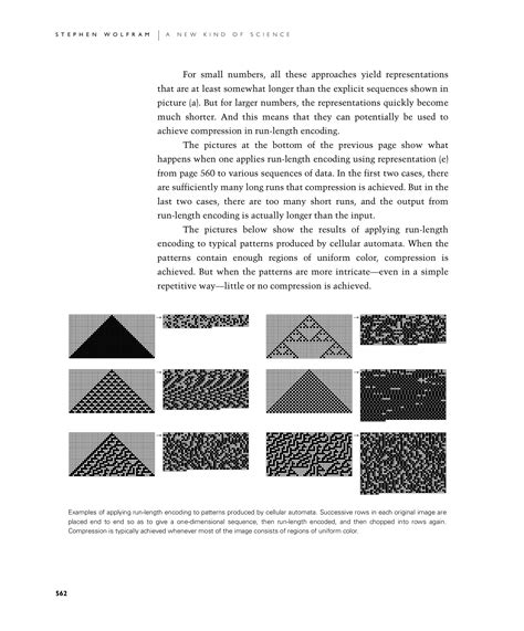Data Compression A New Kind Of Science Online By Stephen Wolfram Page 562
