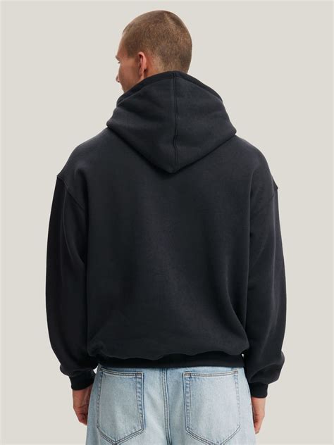 Mens Cotton On Box Fit Hoodie Bash