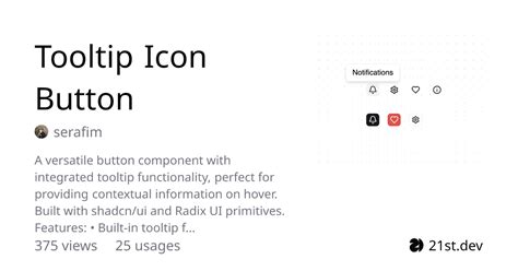 Tooltip Icon Button 21stdev Discover Share And Craft Ui