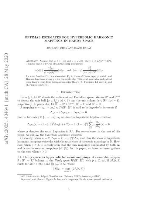 [pdf] optimal estimates for hyperbolic poisson integrals of functions