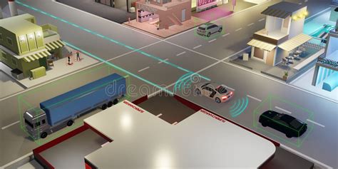 Auto Pilot Car Driverless Object Detection Sensor Digital Speedometer Autonomous Car Self