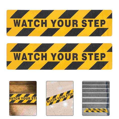 510pcs Warning Anti Slip Sticker Adhesive Watch Your Step Tape
